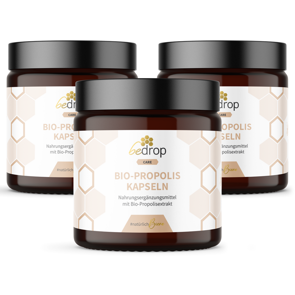 Set of 3: Propolis capsules - 60 capsules, beekeeper quality, organic ...